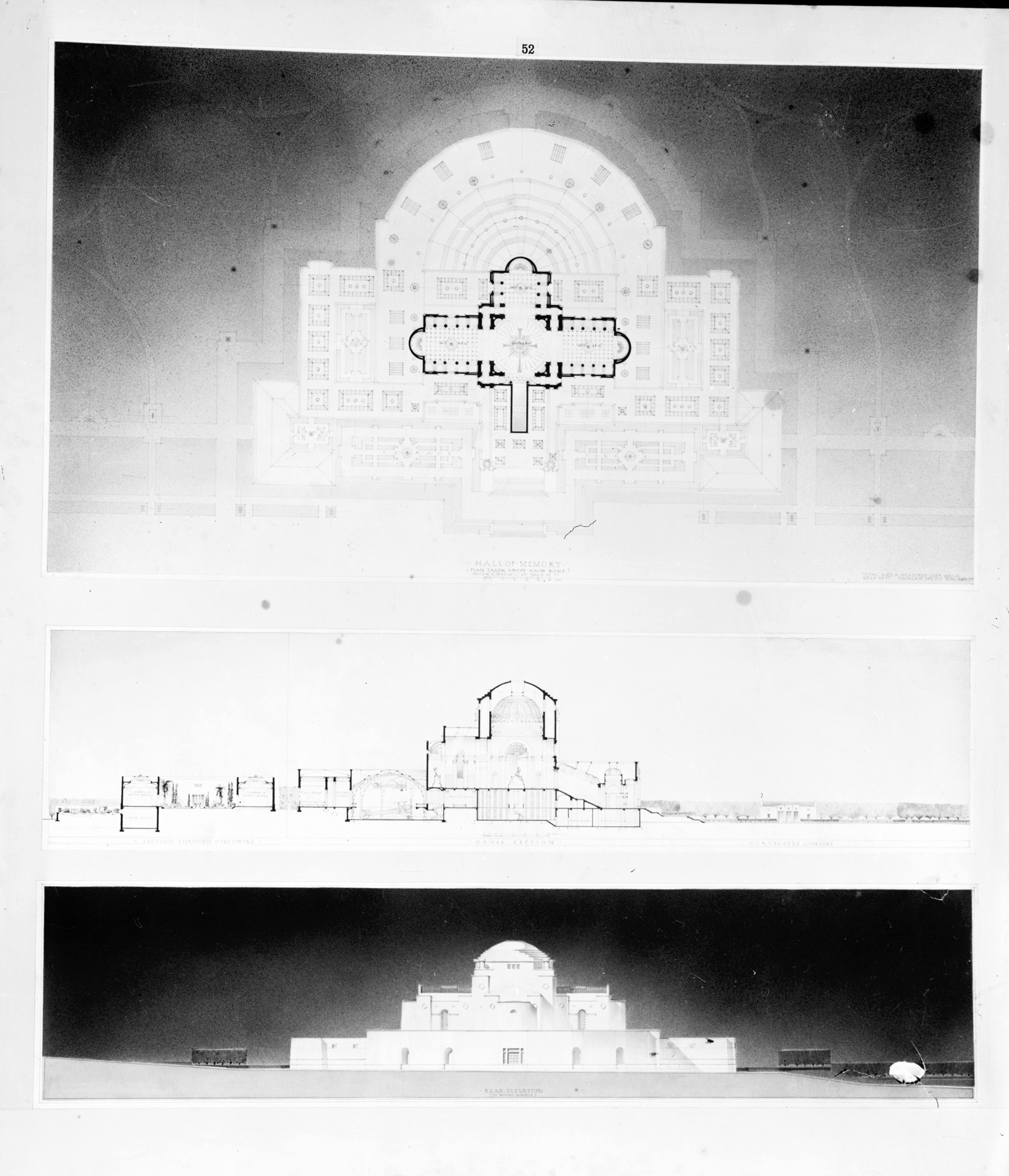 Architectural plans and drawings of the Australian War Memorial. Ground ...